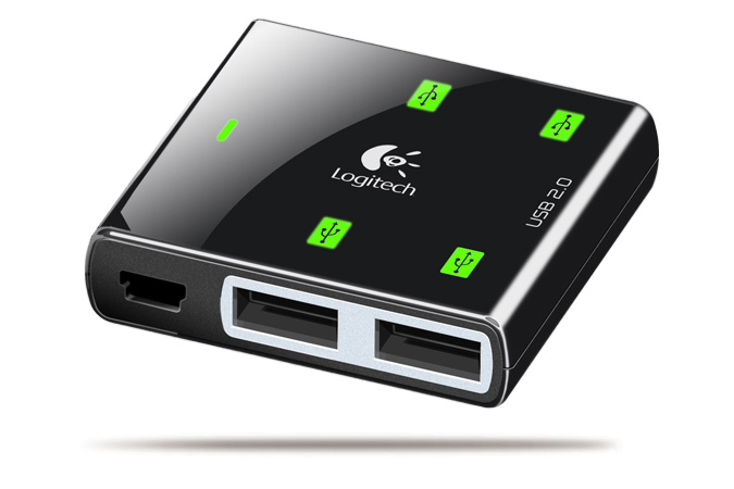 HUB 4-portni LOGITECH USB (939-000013) : USB hub, FireWire hub ...